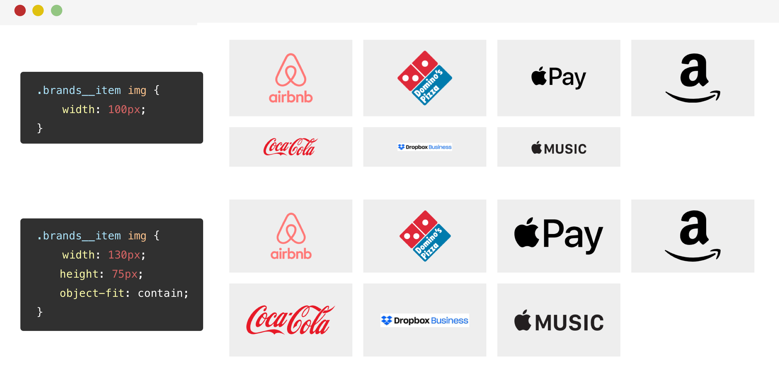 Aligning Logo Images In CSS 